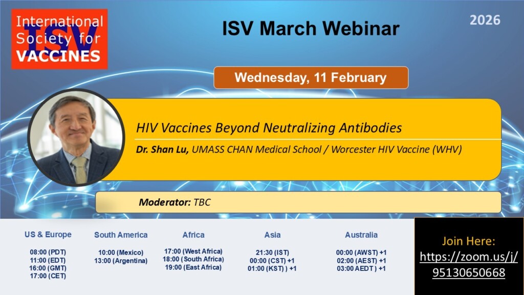 ISV February Webinar – The International Society for Vaccines